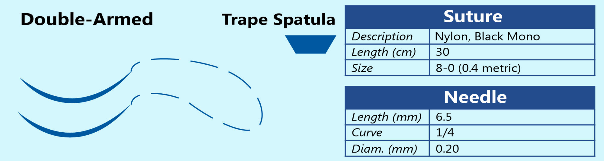 Sutures 8-0 Nylon AB-2054 – MicroSurgical Technology