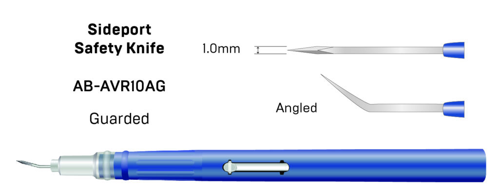 AccuSharp Guarded Ophthalmic Sideport/MVR Knife AB-AVR10AG ...